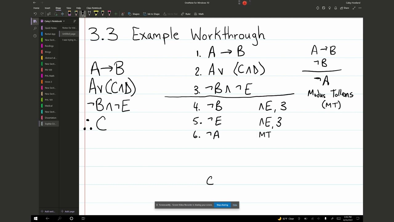 Proofs: Working Backward | Sophia Learning Tutorials