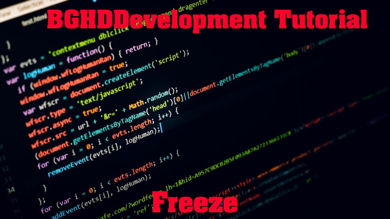 Freeze - Plugin Tutorial/Overview