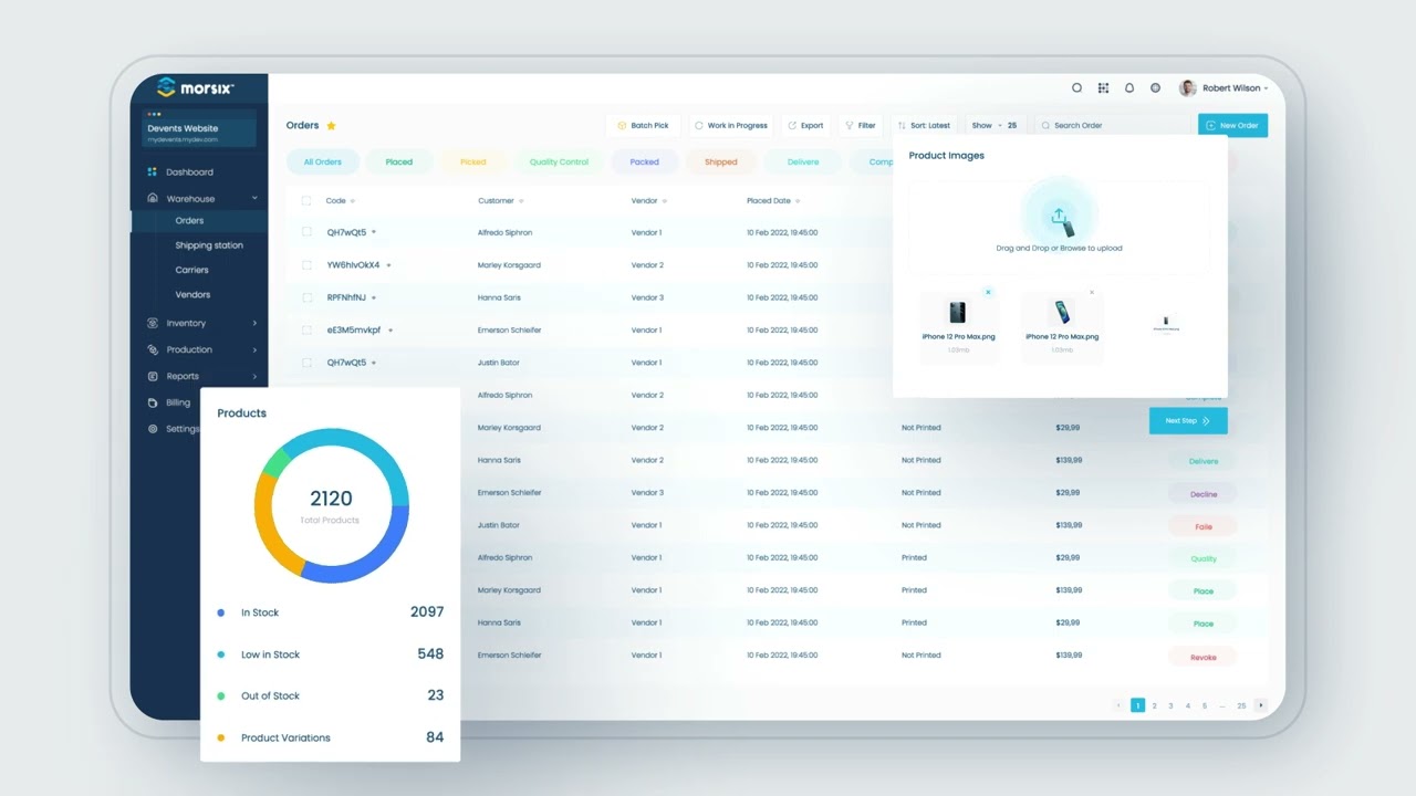 Morsix Dashboard Animation