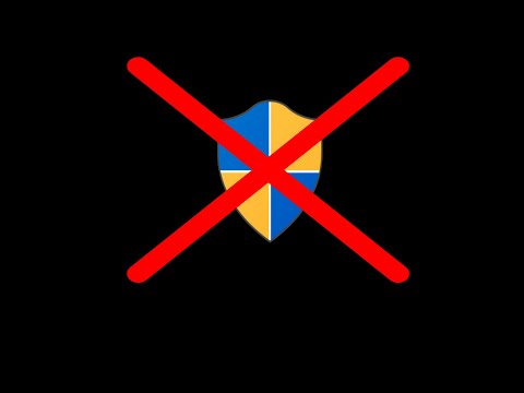 How to remove that ugly annoying shield icon quick tutorial. (less than 30 seconds!)