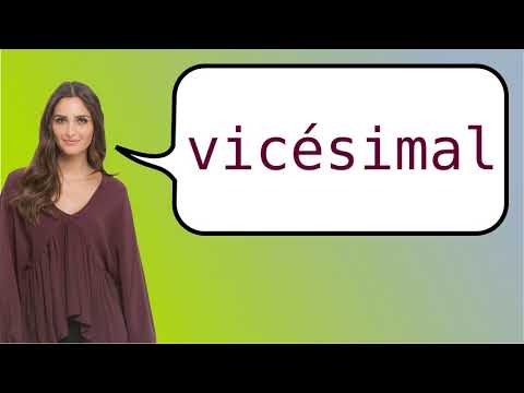 How to say 'vigesimal' in French?