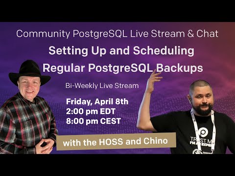 Learn Setting Up and Scheduling Regular PostgreSQL Backups PostgreSQL Database Backup Tutorial ...