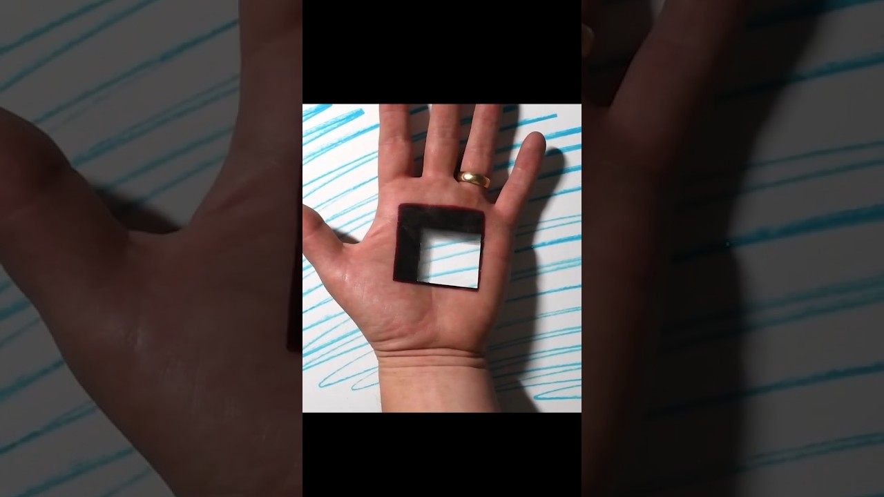 How to Draw a Square Hole Optical Illusion #3ddrawing #trickart #opticalillusion #3dart