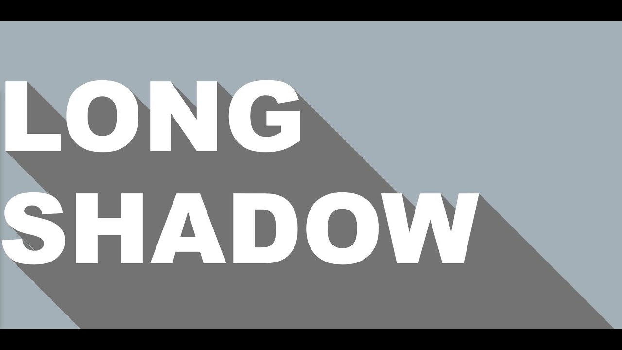 TEXT with LONG SHADOW | HTML & CSS and JavaScript
