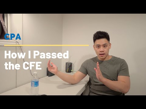How I passed the CFE (CPA)