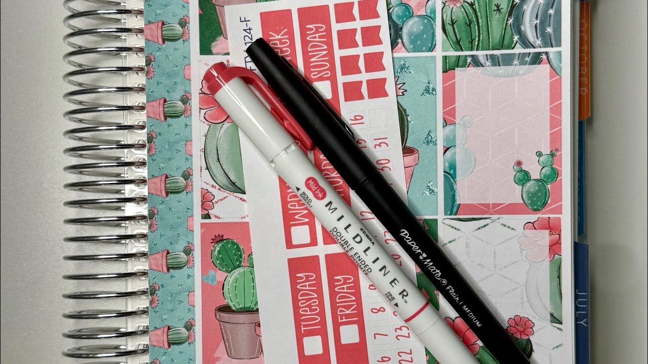 🌵PLAN WITH ME | Erin Condren Daily Duo | Cactus Theme Weekly Spread 🌵