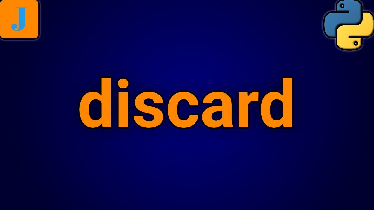Python Set Discard Method