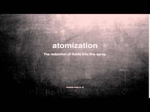 What does atomization mean