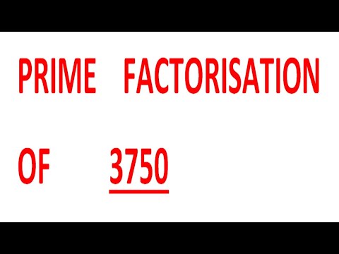 PRIME    FACTORISATION    OF         3750