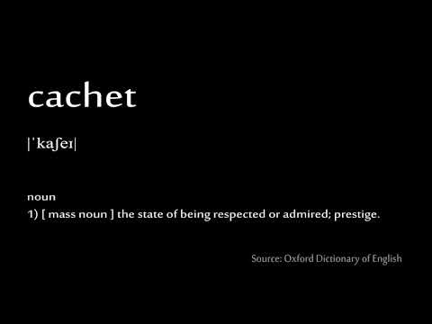 How to pronounce - cachet