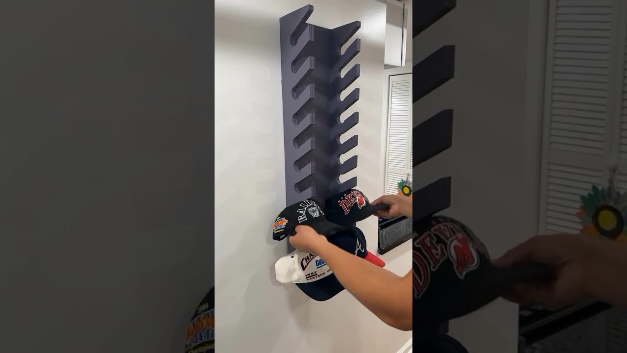 Anpassad hatthylla #process #diy #hattrack #förvaring #shorts