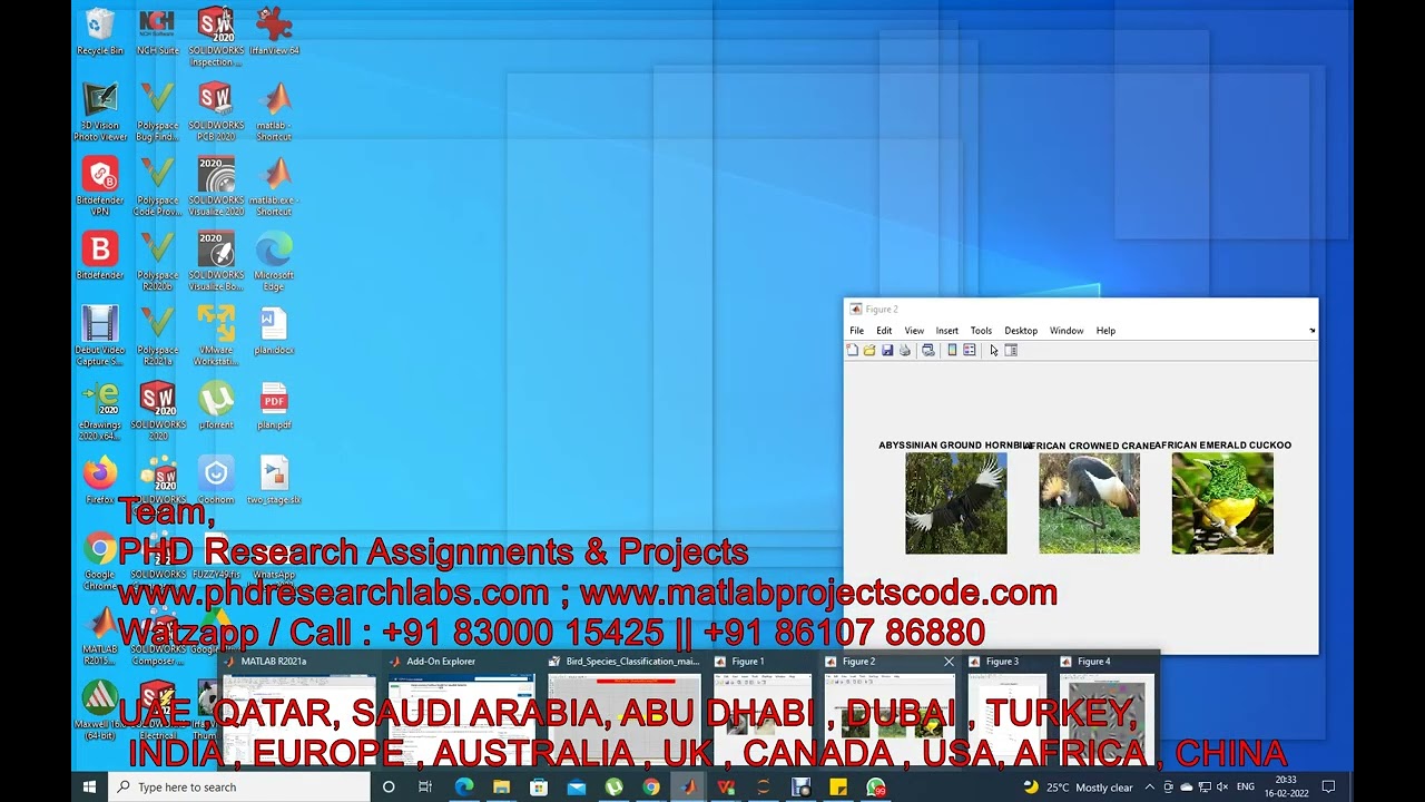 Bird Species Classification using CNN || Kaggle Dataset || CNN classification || MATLAB code