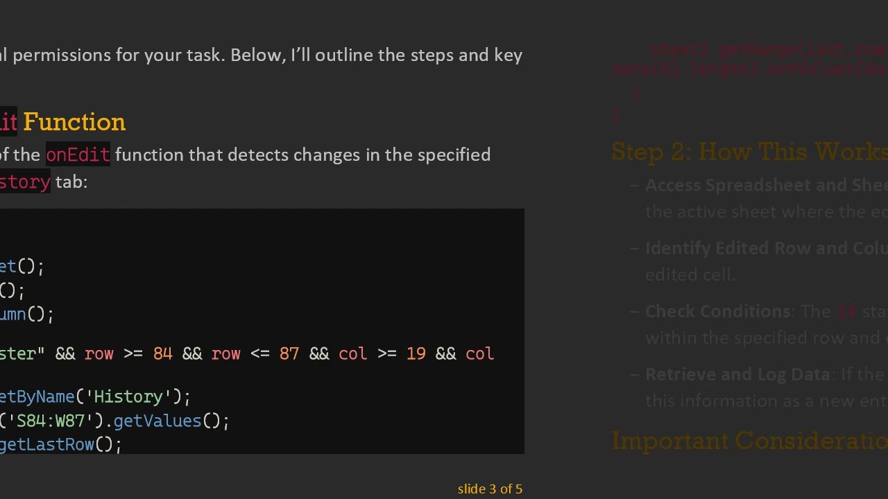 How to Run a Trigger Script When Data Changes in Google Sheets