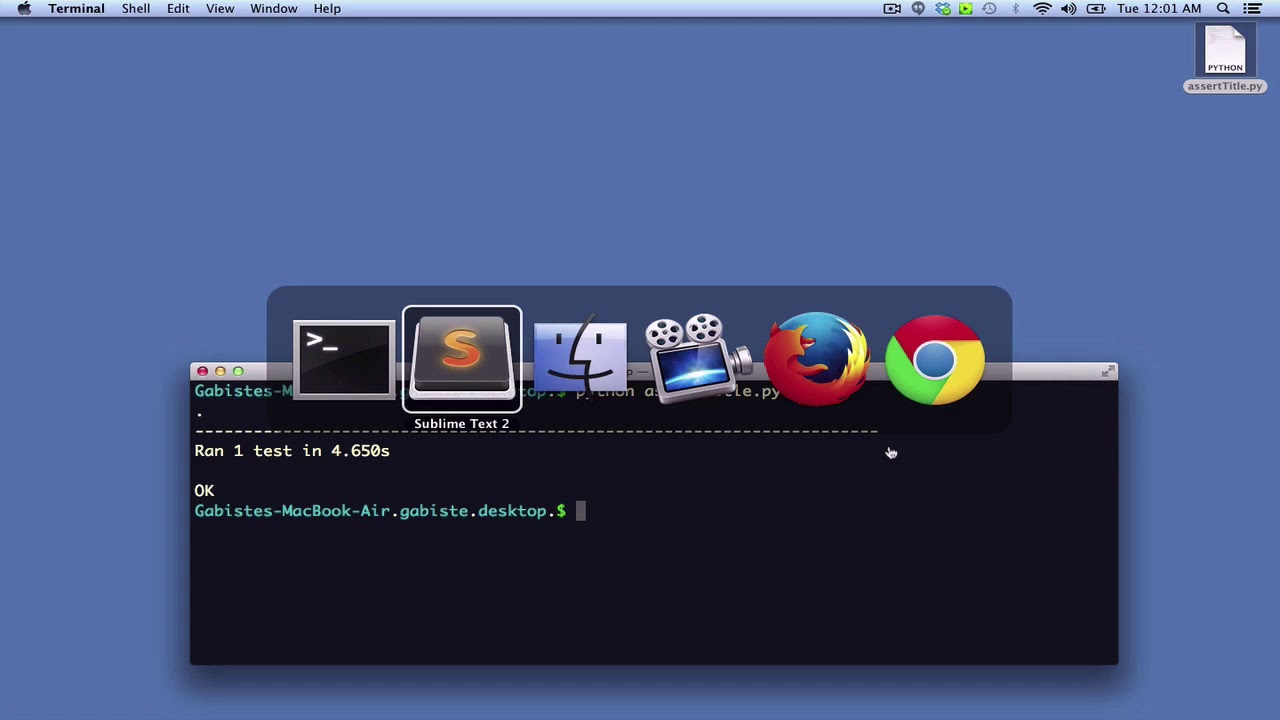Selenium Python language- Assert Methods