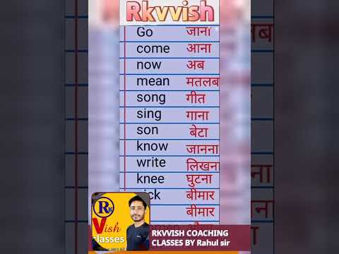 English Meanings Learn | speaking meanings #shorts ##rkvvish #trends #motivation #englishgrammar