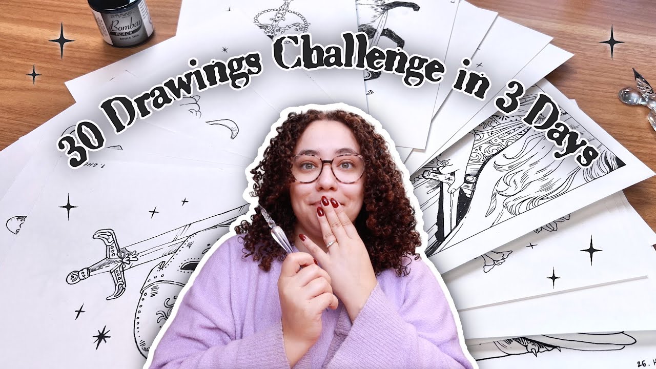 Doing a 30 Day Drawing Challenge in 3 Days (because i was stupid)