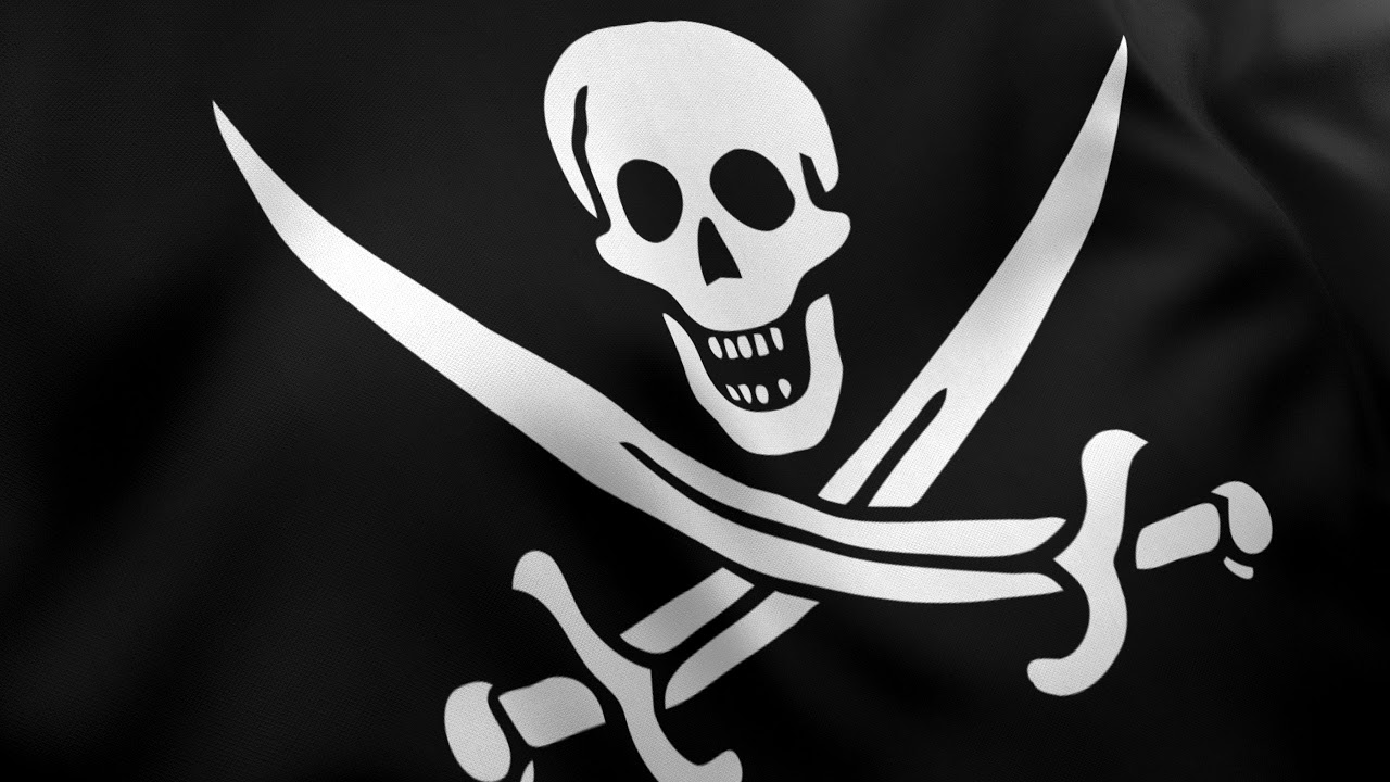 Pirate Flag Animation | 4k | Flags of the World