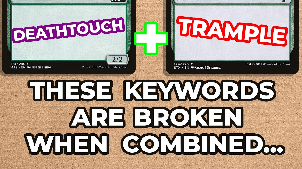 Players get these combat mechanics wrong, let me explain - Deathtouch & Trample - MTG Rules
