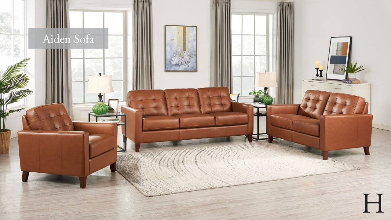 Hydeline Furniture Aiden Leather Sofa Collection