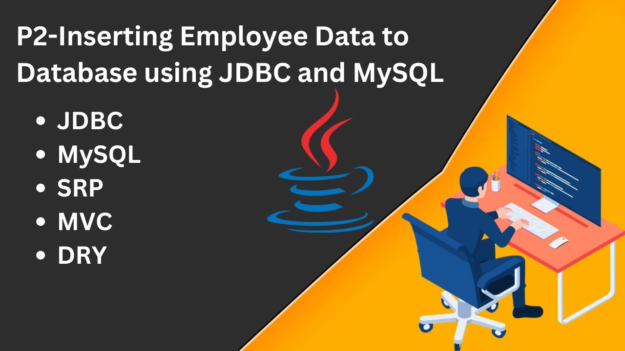 P2-Java CRUD Continue | Insert Employee Data to MySQL Database | Using #jdbc #java