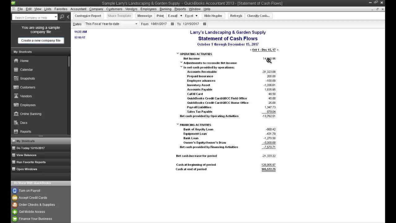 RPPC Inc - QuickBooks Statement of Cash Flow