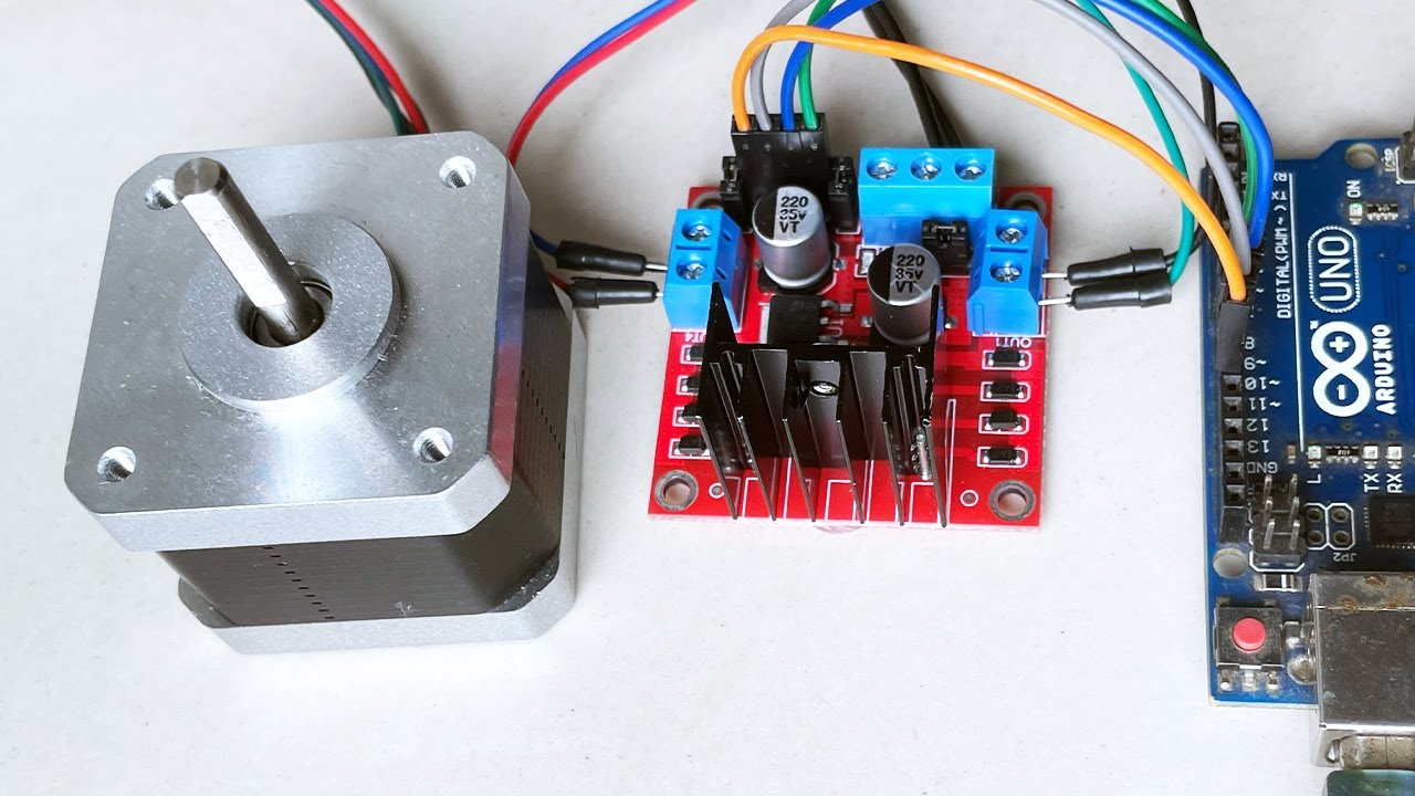 Stepper Motor control using L298N Motor driver and Arduino.