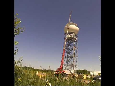 Installation of the New Weather Radar in Blainville, QC