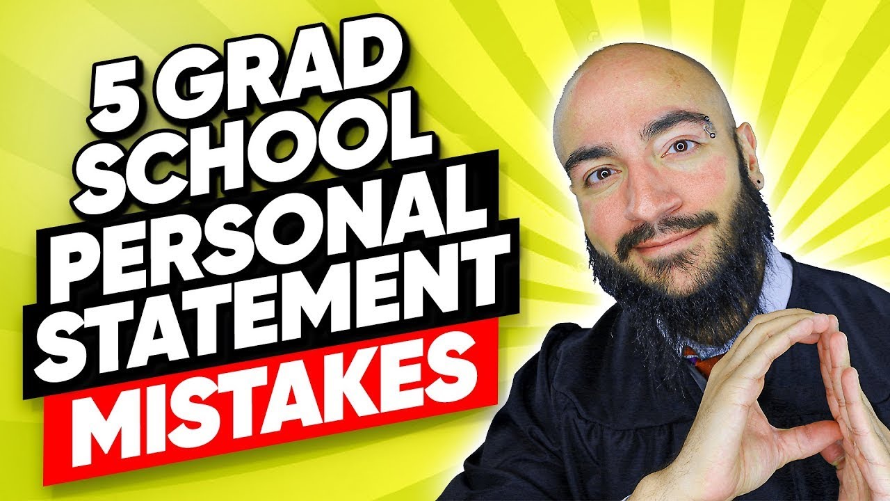 5 Biggest Mistakes In Grad School Personal Statements || Mistakes To Avoid In Personal Statement