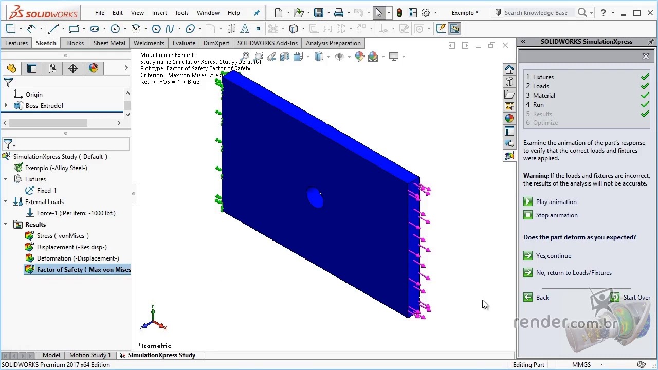 Getting to know the Course | SolidWorks 2017 SimulationXpress