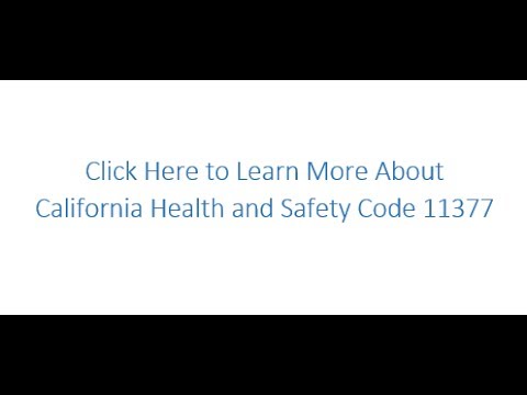 HS 11377 - California Possession of Methamphetamine