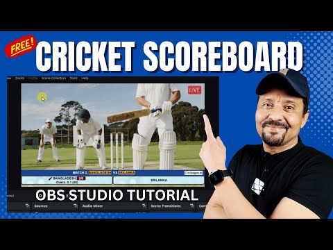 Best Free Cricket Scoreboard For Local Match Live Streaming | Scoreboard In OBS Studio | Tutorial