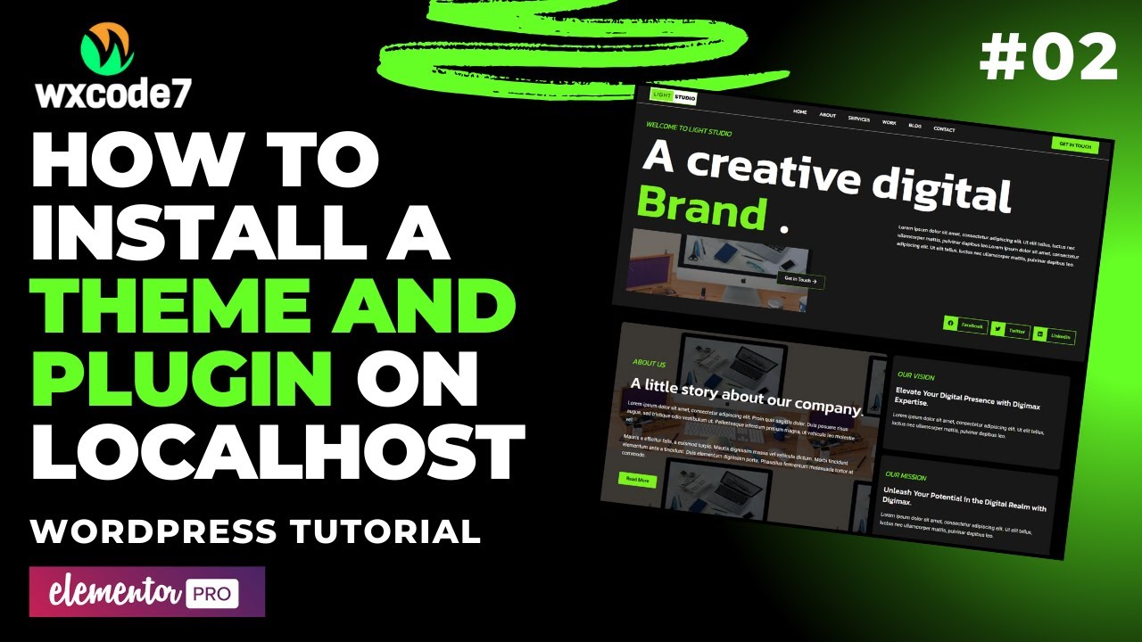 How to Install a Theme And Plugin on localhost WordPress Tutorials #02