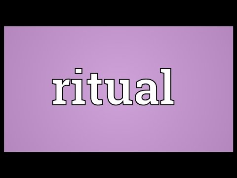 Ritual Meaning