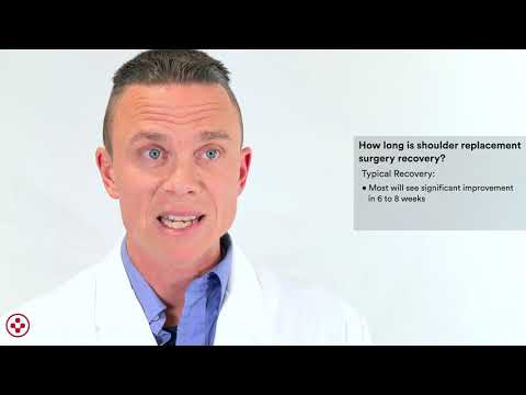 How long is shoulder replacement surgery recovery?