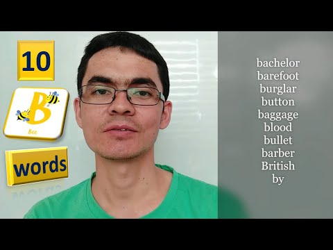TEN BASIC WORDS beginning with letter BBBBB