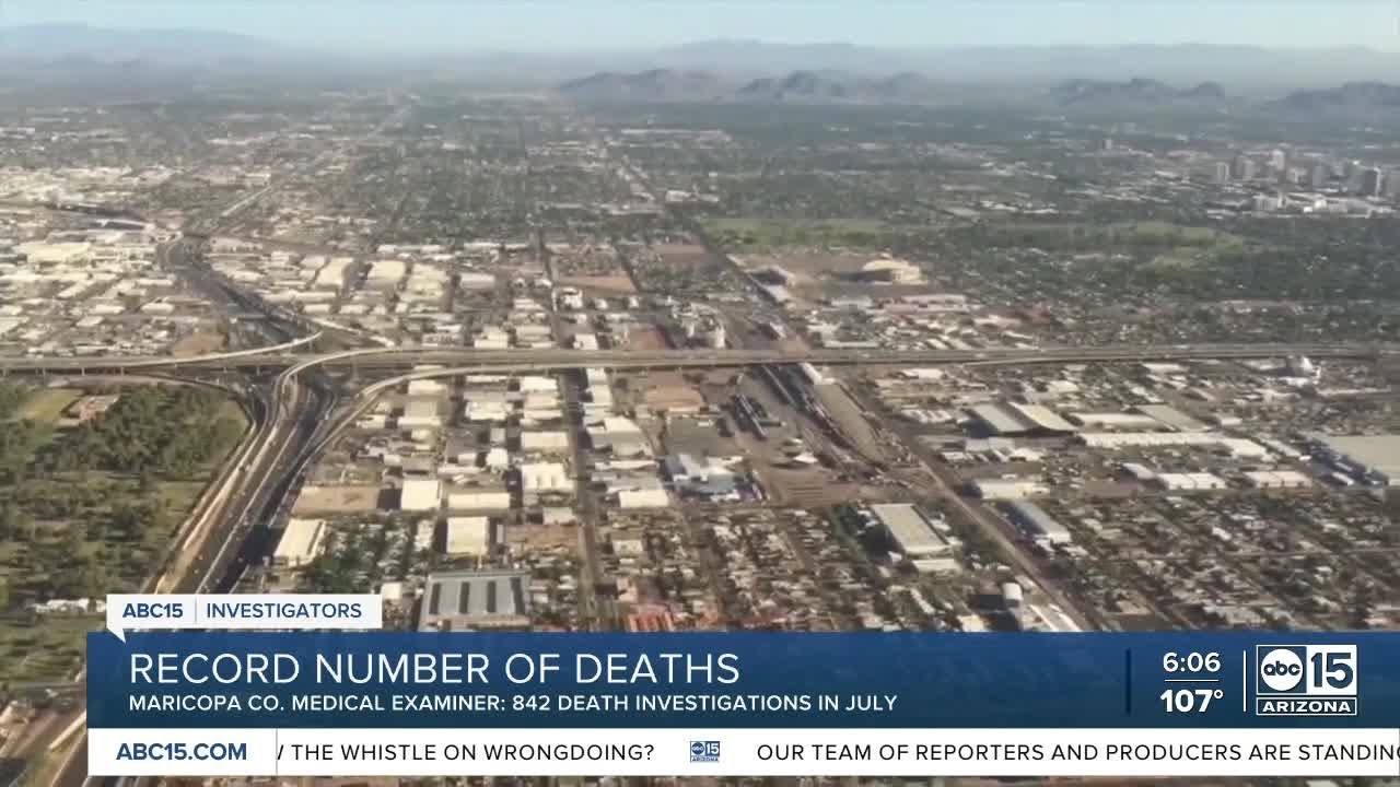 Record number of July deaths in Maricopa County