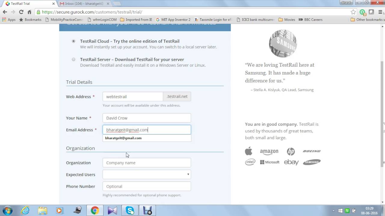 Creating Project in TestRail