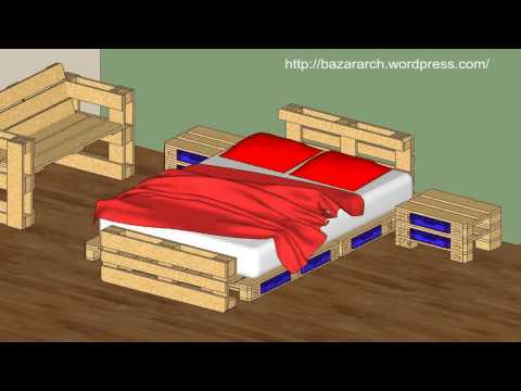 La camera da letto fatta di Pallet | Pallet Ecologico