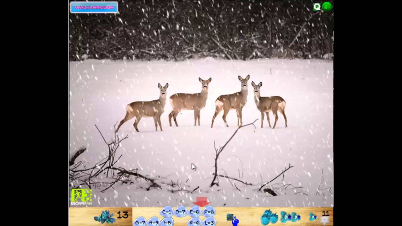 Frozen Snow Forest Escape Walkthrough