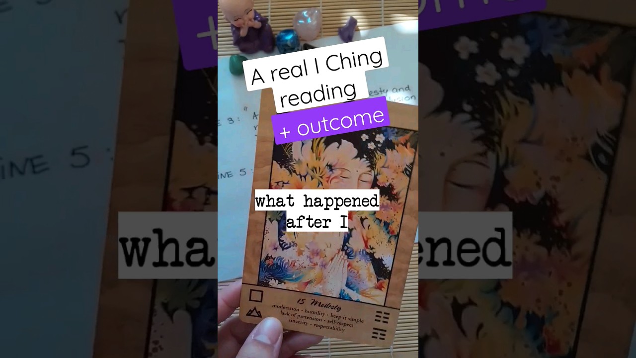 🔮 An I CHING reading & outcome - Divination with the #iching #ichingreading #divination #spiritual