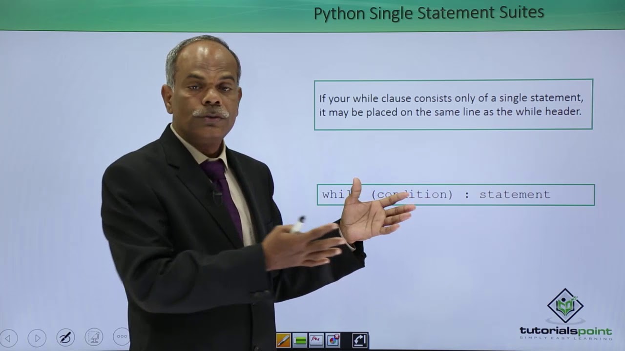 Python - While Loop Single Statement Suites