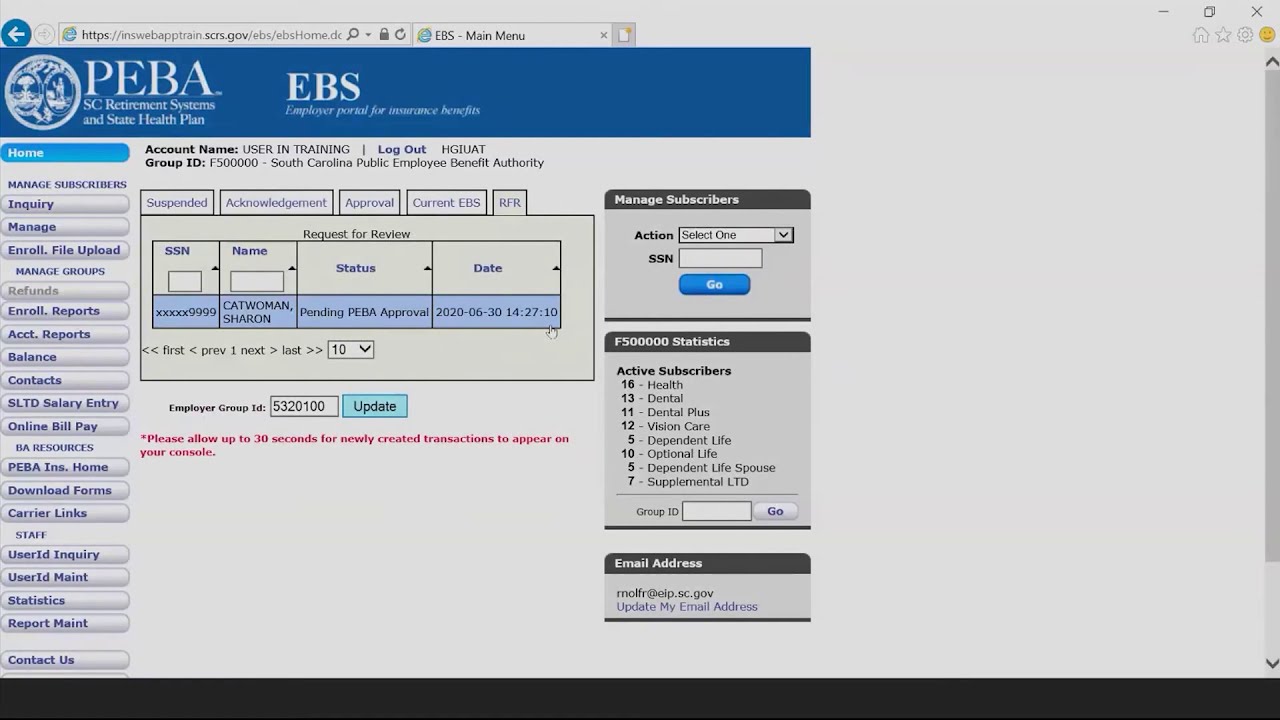Request for Review (RFR) tutorial