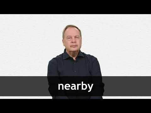 How to pronounce NEARBY in American English