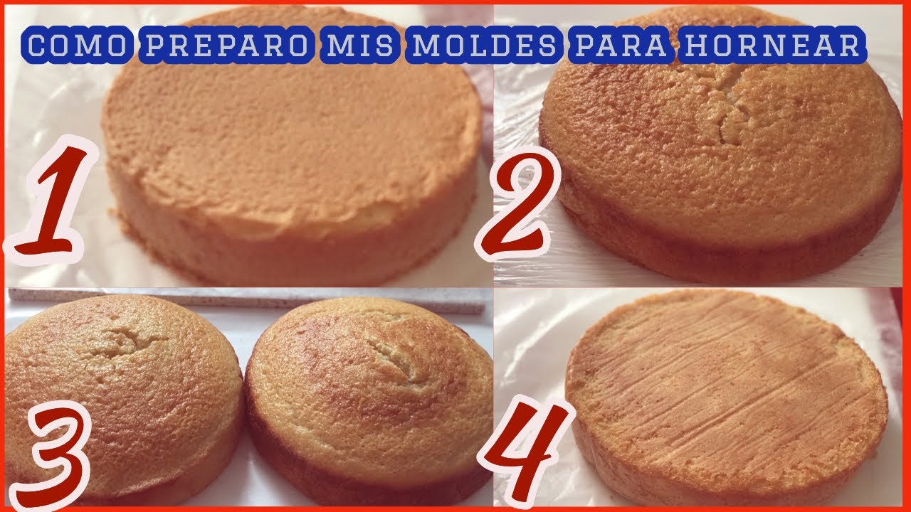 COMO PREPARAR LOS MOLDES PARA HORNEAR  (4 FORMAS TIPS  Y SUS RESULTADOS )