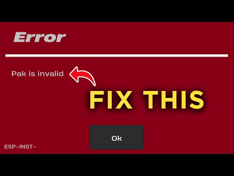 How to Fix Pak is Invalid Error Fortnite