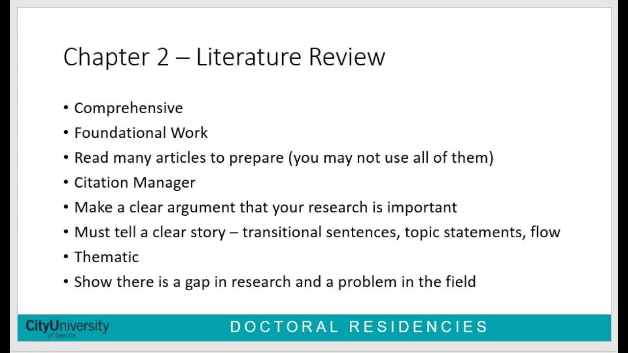 Chapters 1-3 The Proposal