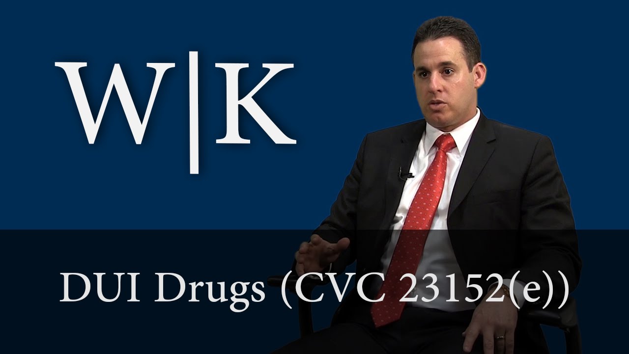 DUI Drugs (VC 23152(e))