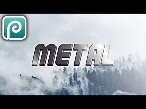 Photopea How to Make Realistic Metal Texture Text (Free Online Photoshop)
