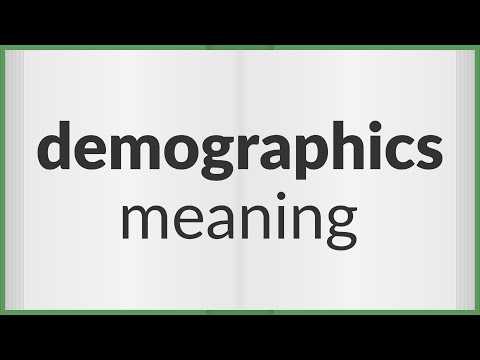 Demographics | meaning of Demographics