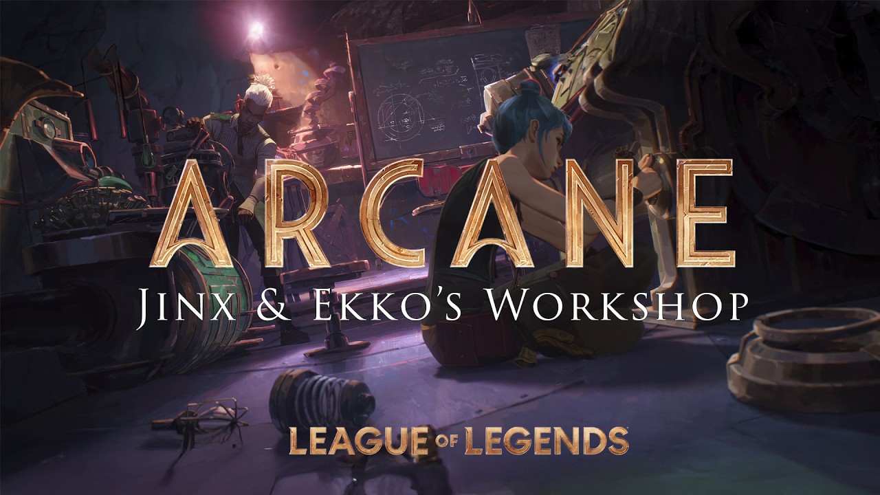 Jinx & Ekko’s Workshop Ambience | ARCANE ASMR | Relaxing Zaun Vibes for Studying & Focus